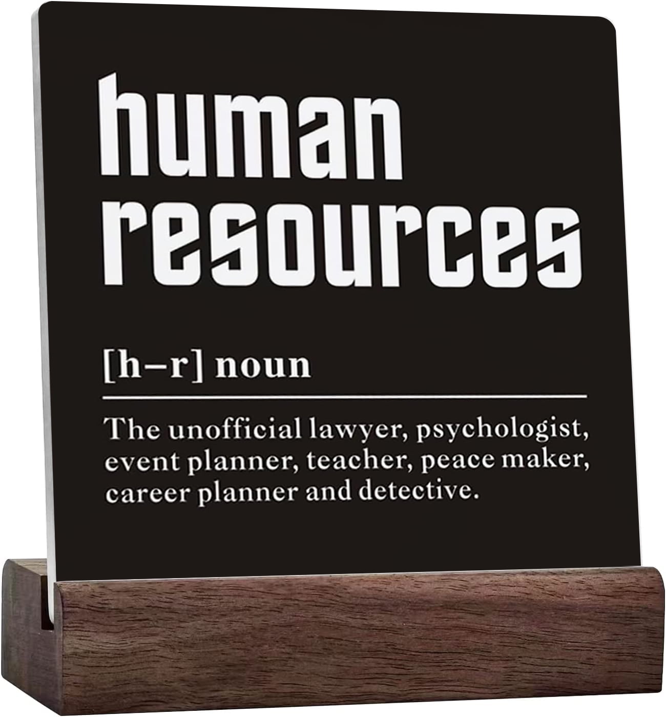 Hr. Office Decor, Human Resources Sign, Office Ceramic Table Signs With ...
