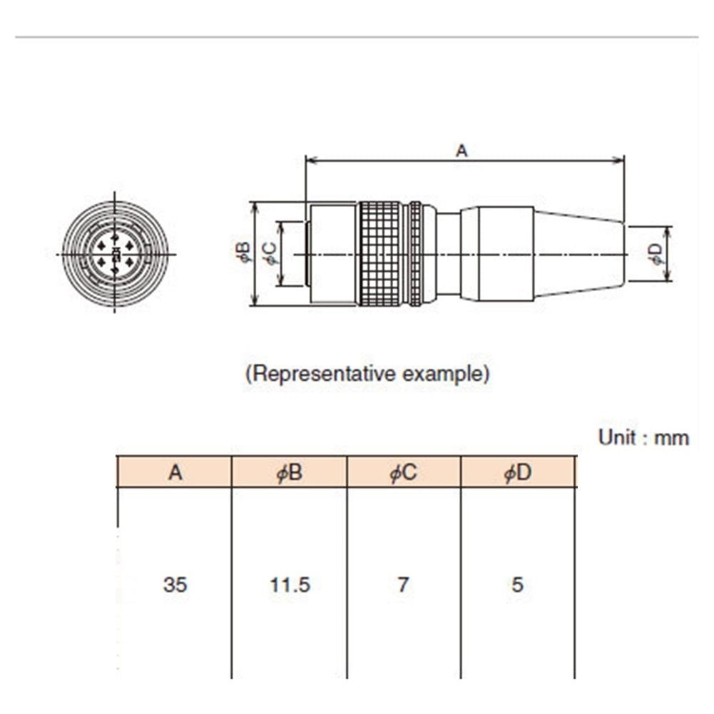 Hr10A-7P-4S(73) For Hirose 4Pin Connector For Industrial Camera ...