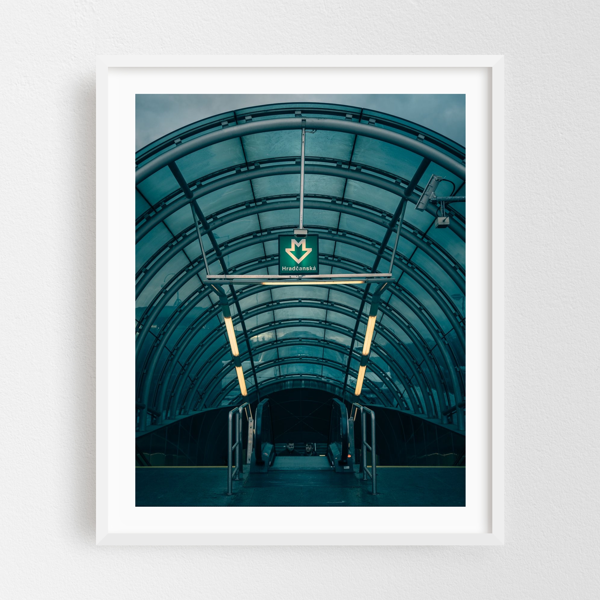 Hradčanská Metro, Prague - Prague Czechia Photography Subway Sign ...