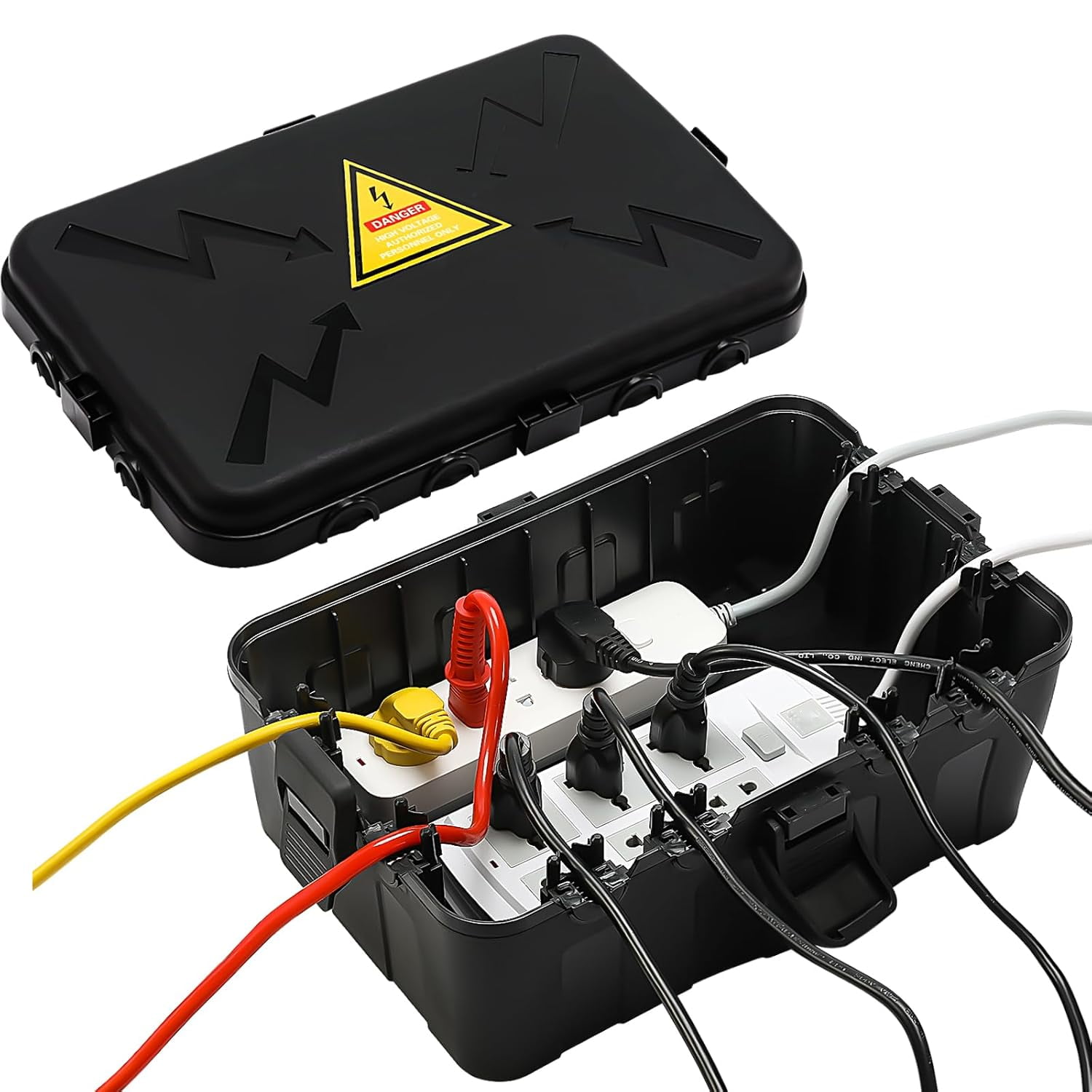 Hrensaw Large Outdoor Electrical Box Waterproof(12.5x8.5x5inch),IP54 Waterproof Outdoor Outlet ...