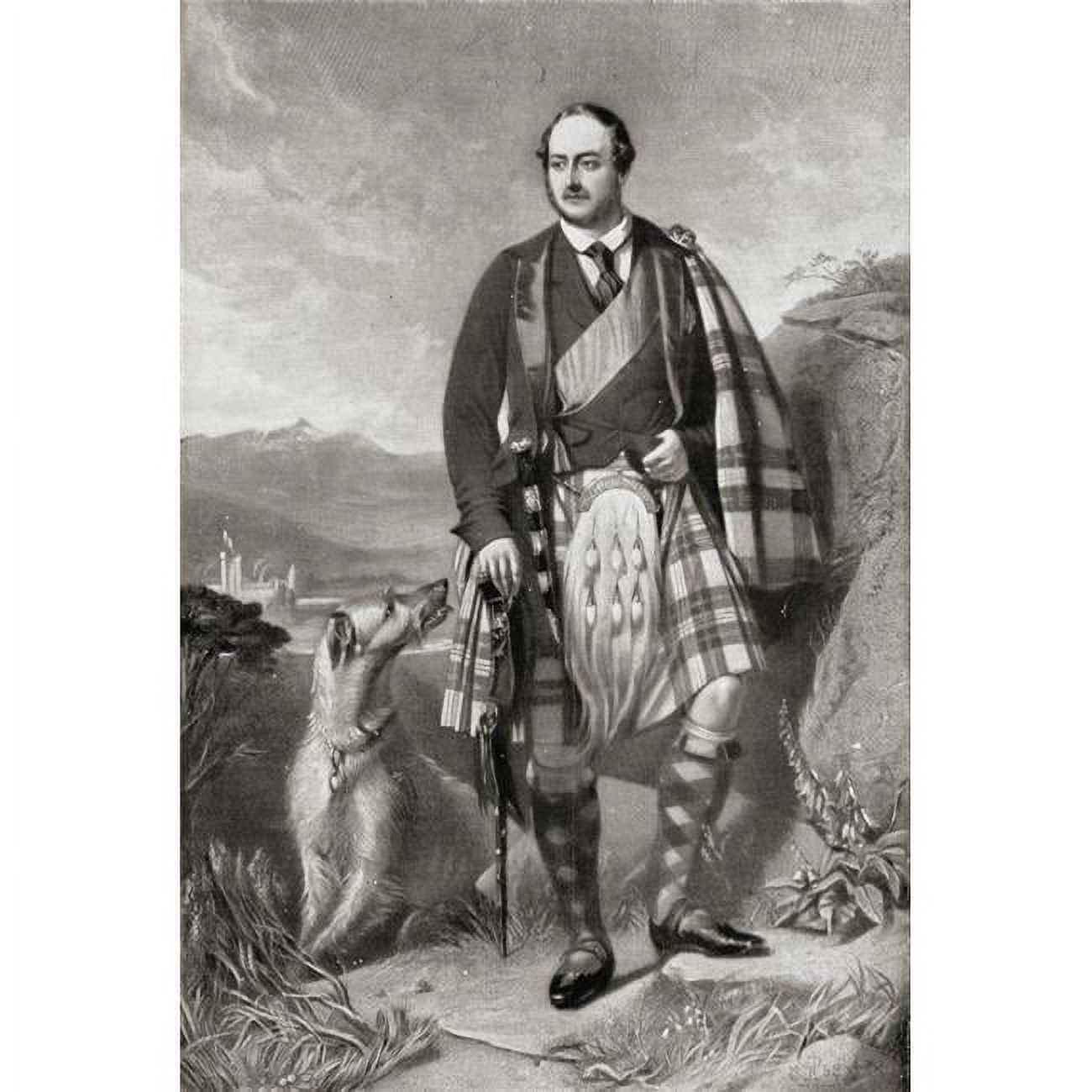 Hrh Prince Albert 1819-1861 In 1858 From the Engraving After John ...