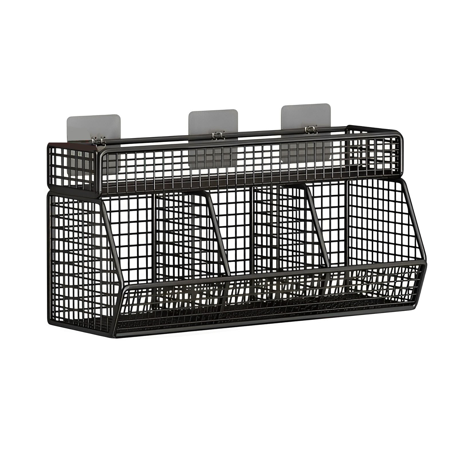 Hrispe Wall Mounted Kitchen Shelves Small Item Organizer Wire Mesh ...