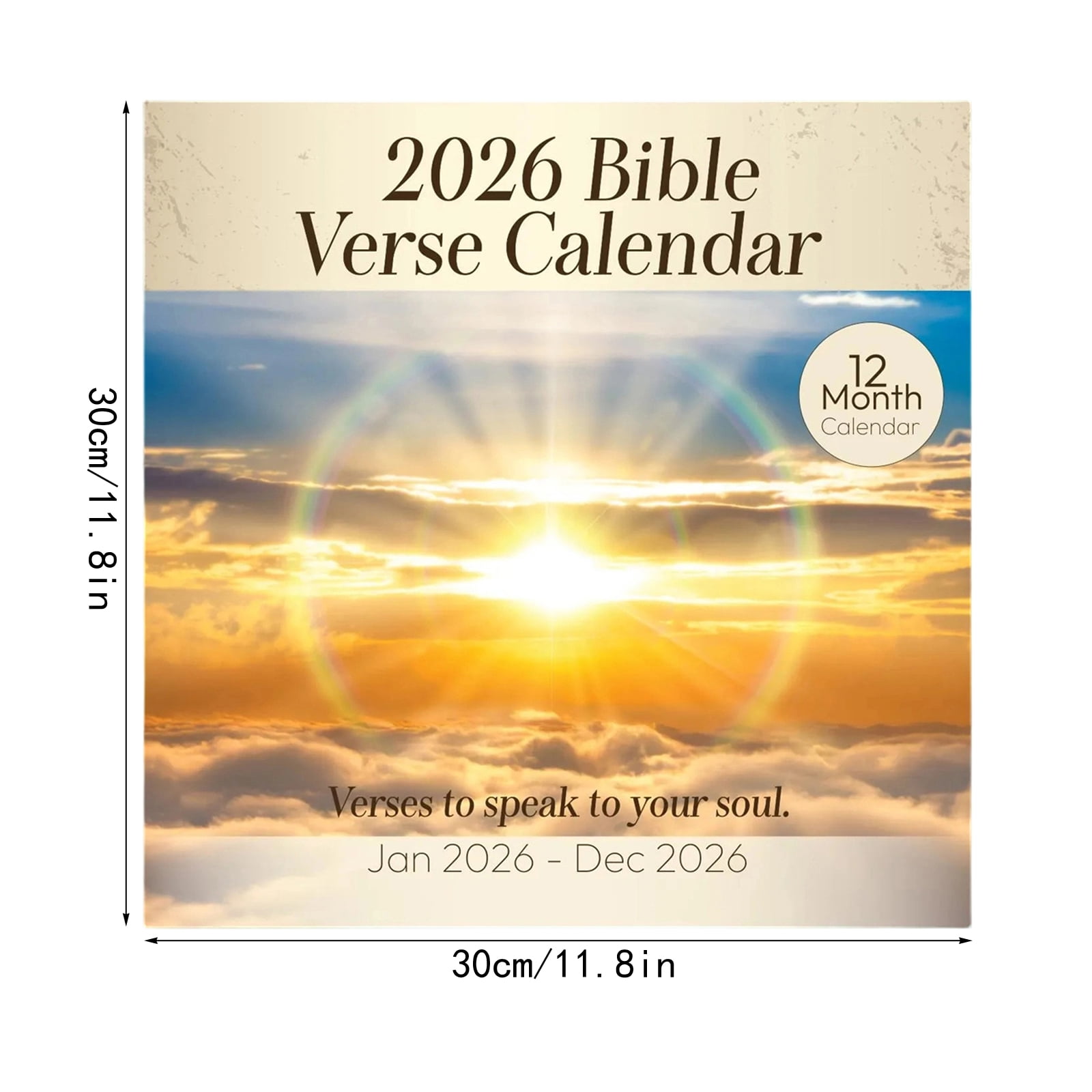 Hristian Calendar 2026 – Monthly Bible Verse Wall Calendar | Wisdom For ...