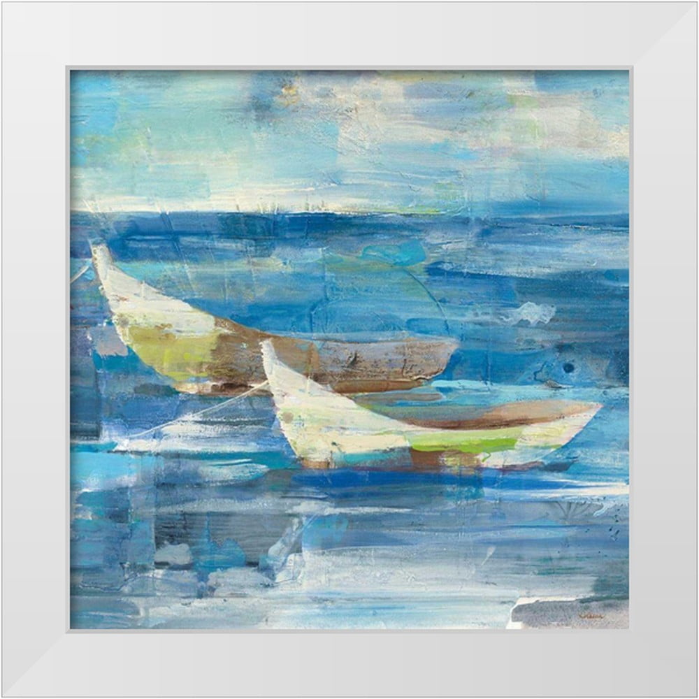 Hristova, Albena 20x20 White Modern Wood Framed Museum Art Print Titled ...