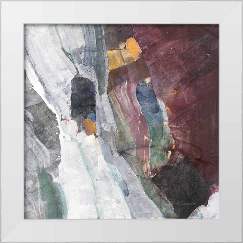 Hristova, Albena 26x26 White Modern Wood Framed Museum Art Print Titled ...