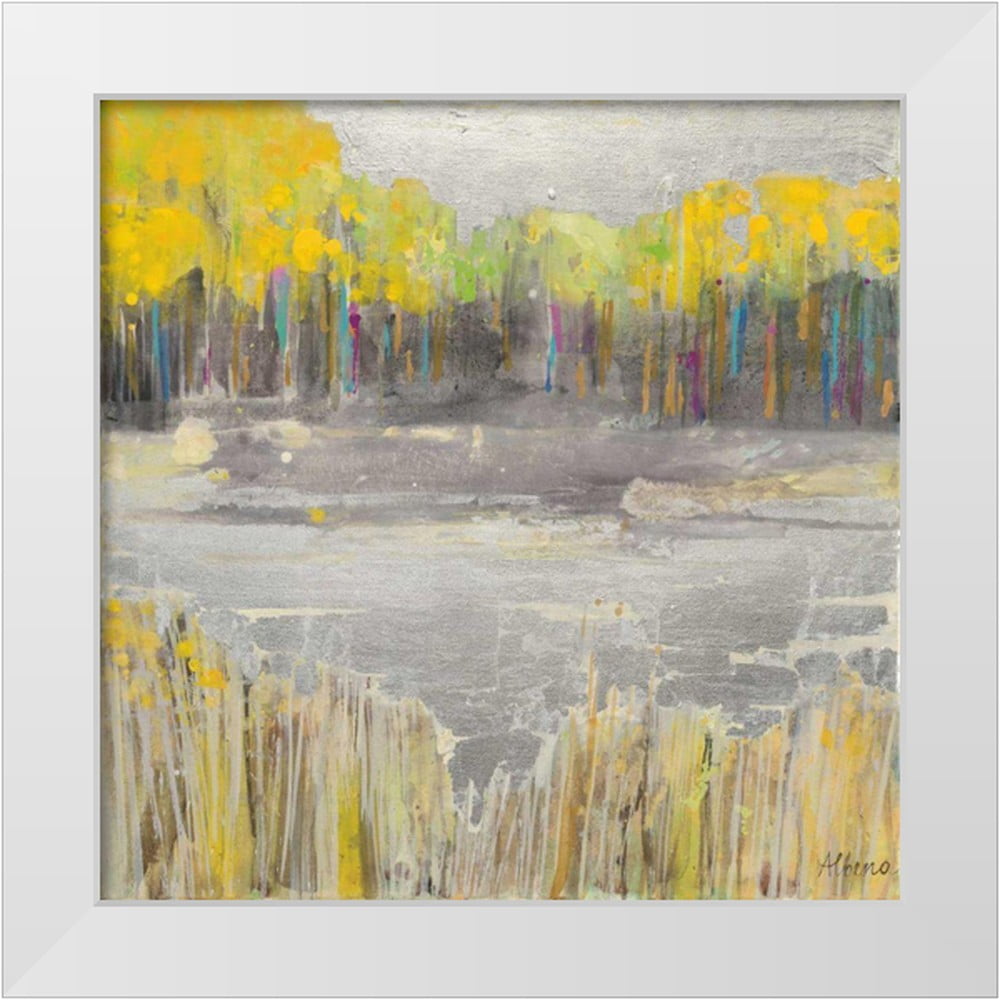 Hristova, Albena 26x26 White Modern Wood Framed Museum Art Print Titled ...