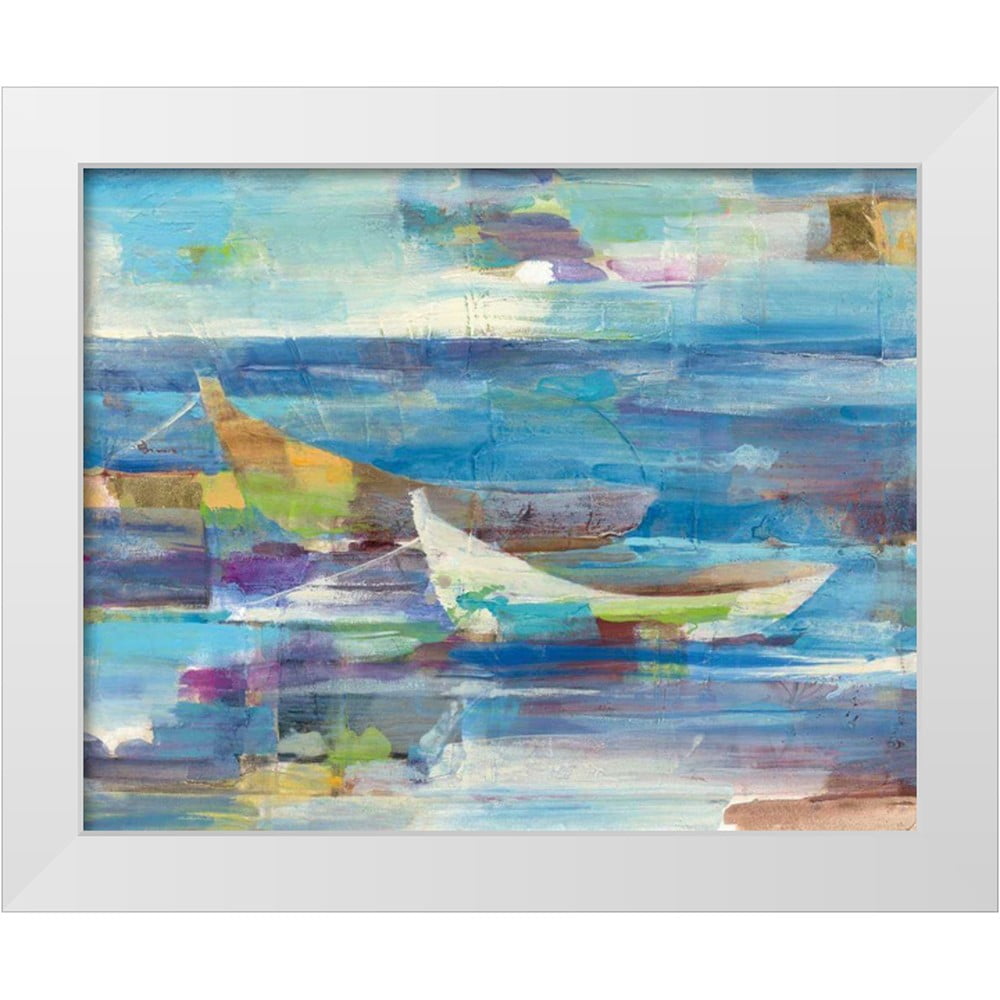 Hristova, Albena 32x26 White Modern Wood Framed Museum Art Print Titled ...