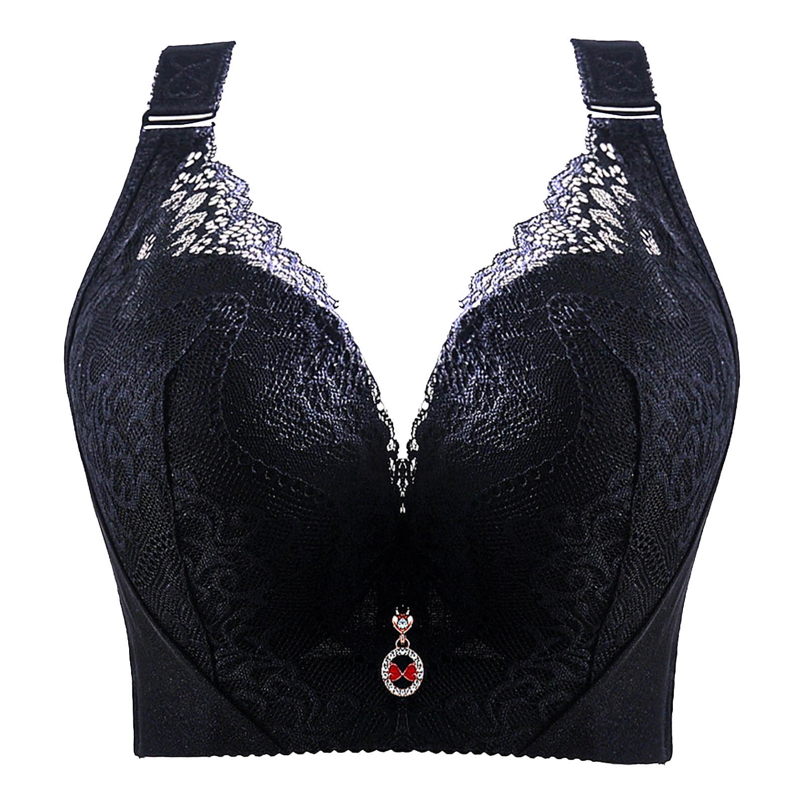 Hrsba Plus Size Bra,Push Up Bra,Bras for Women,Ladies Gathering Side ...