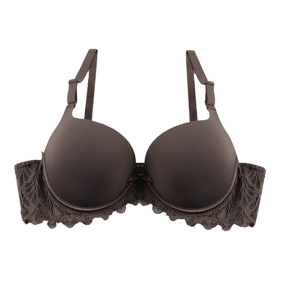 Hrsba Womens Bras,Comfortable Bras,Breathable Thick Cup Lace Bra Soft ...