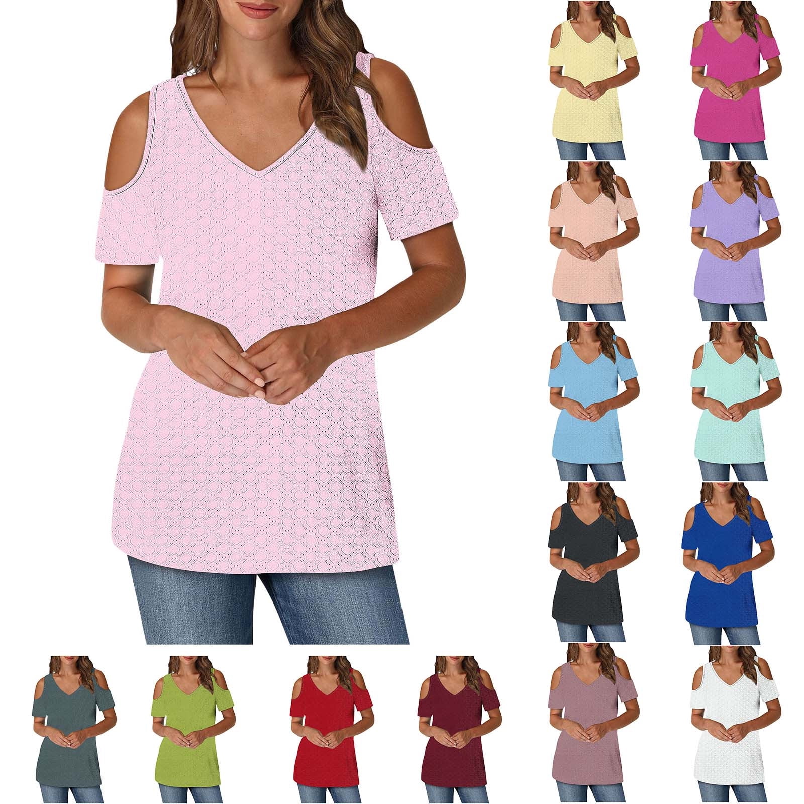 Hrsba Womens Long Sleeve Tops,Plus Size Casual Tops for Women's Casual ...