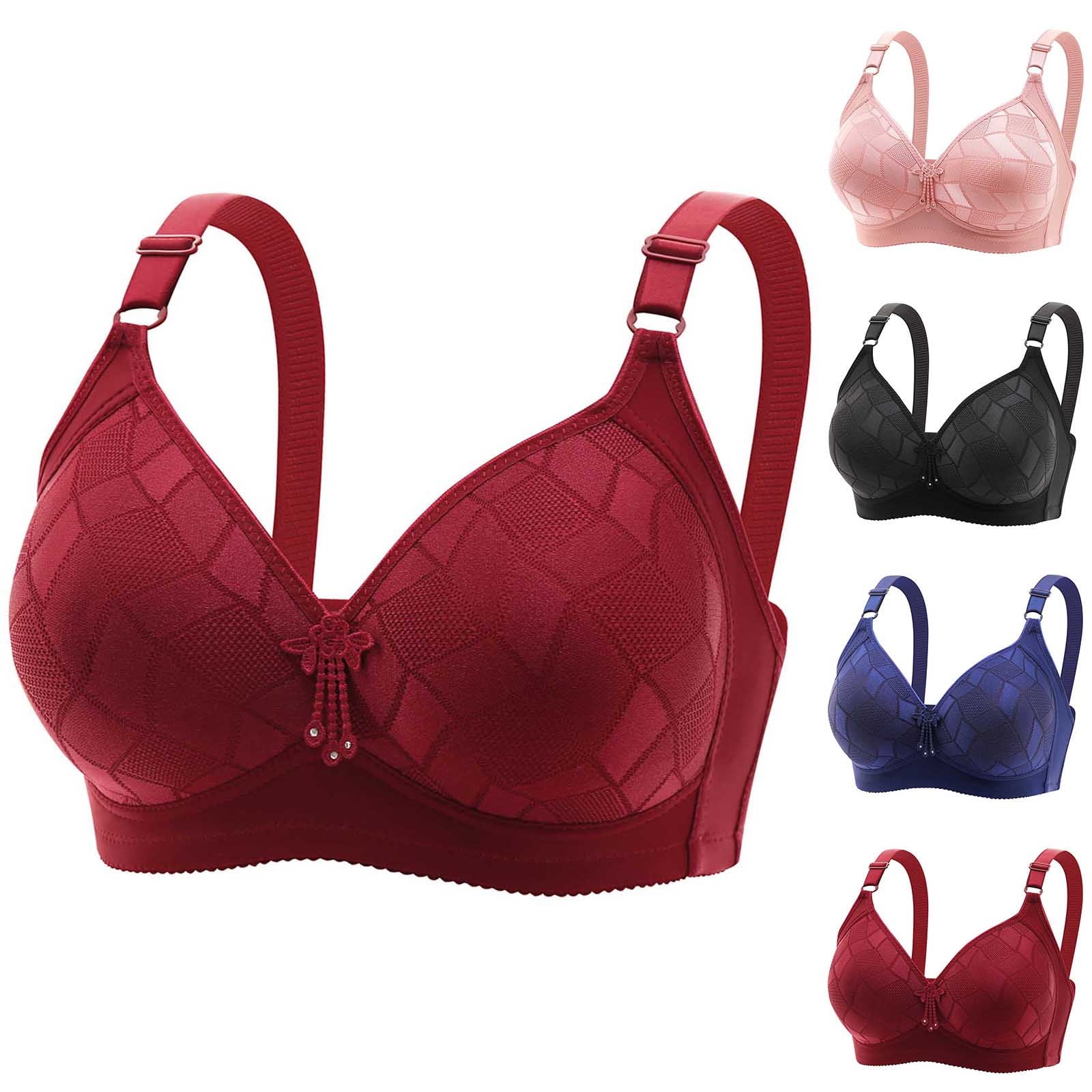 Hrsba Womens Plus Size Bra,Women's Plus-Size Thin Comfortable ...
