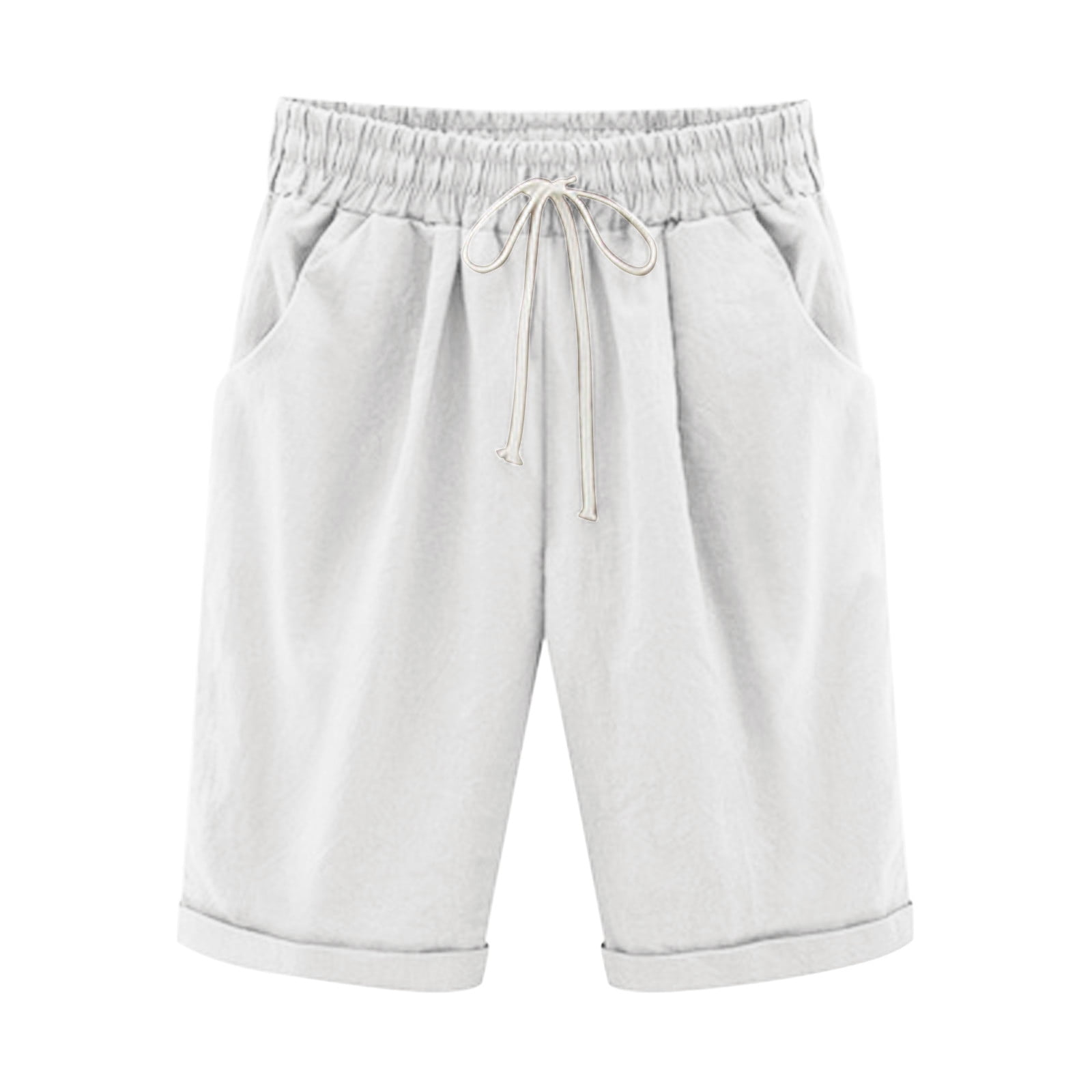 Hrsba Womens Shorts Casual, Women's Solid Color Fashion Elegant 5 ...