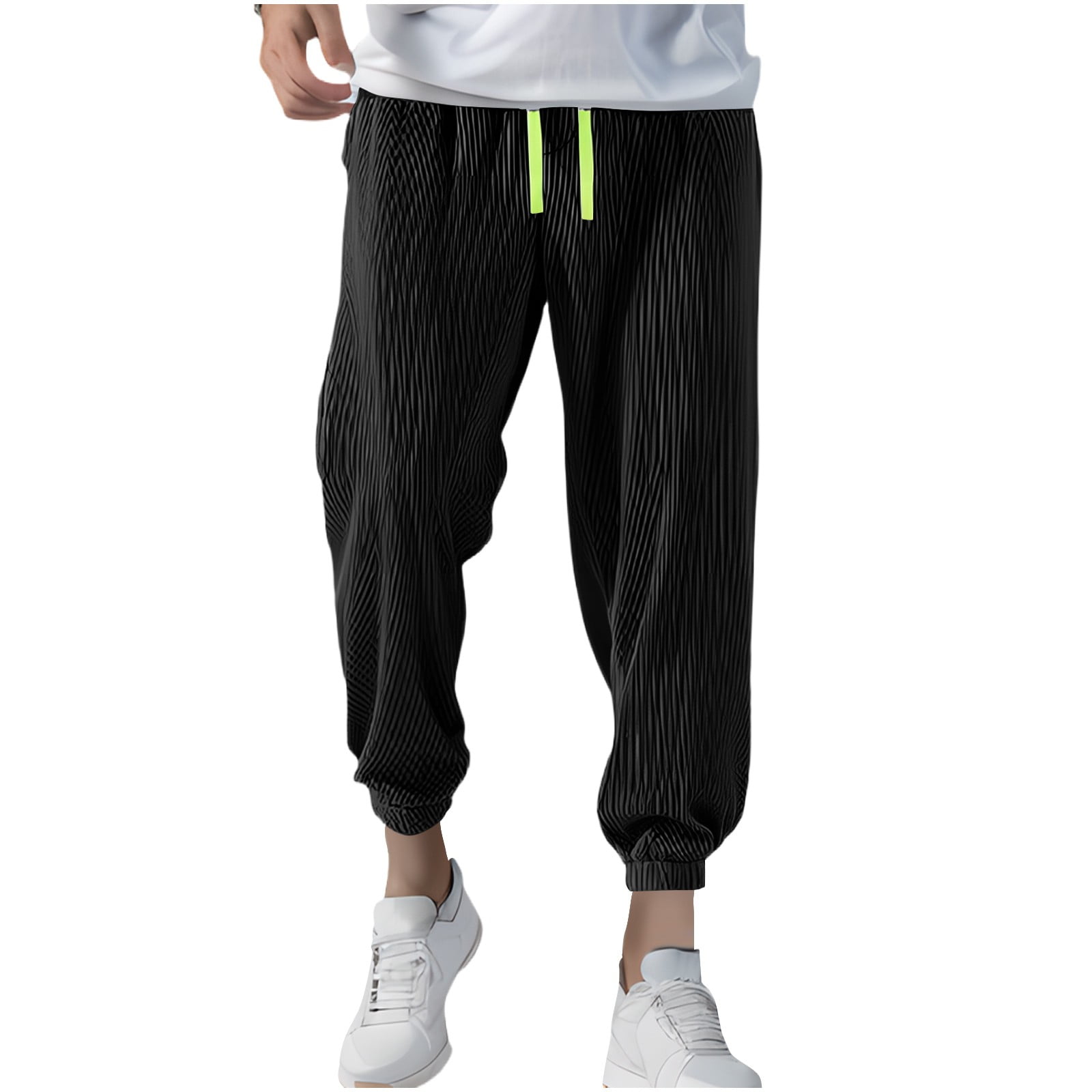 Hrsba Young Men Running Pants,Fashion Trendy Casual Loose Sports ...