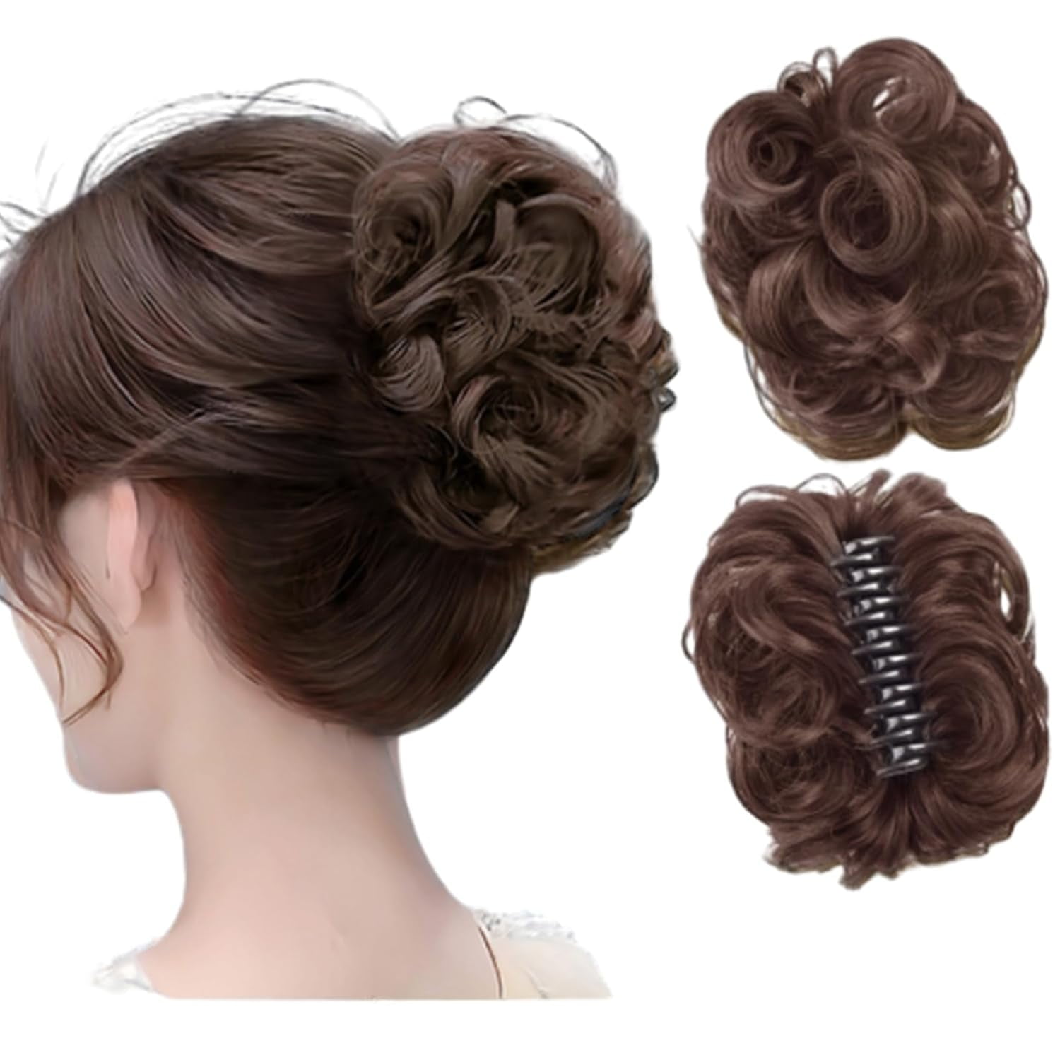 Hrtesuss Meetitsneeds Bun Extension Clips, Bun Extension Clips for ...