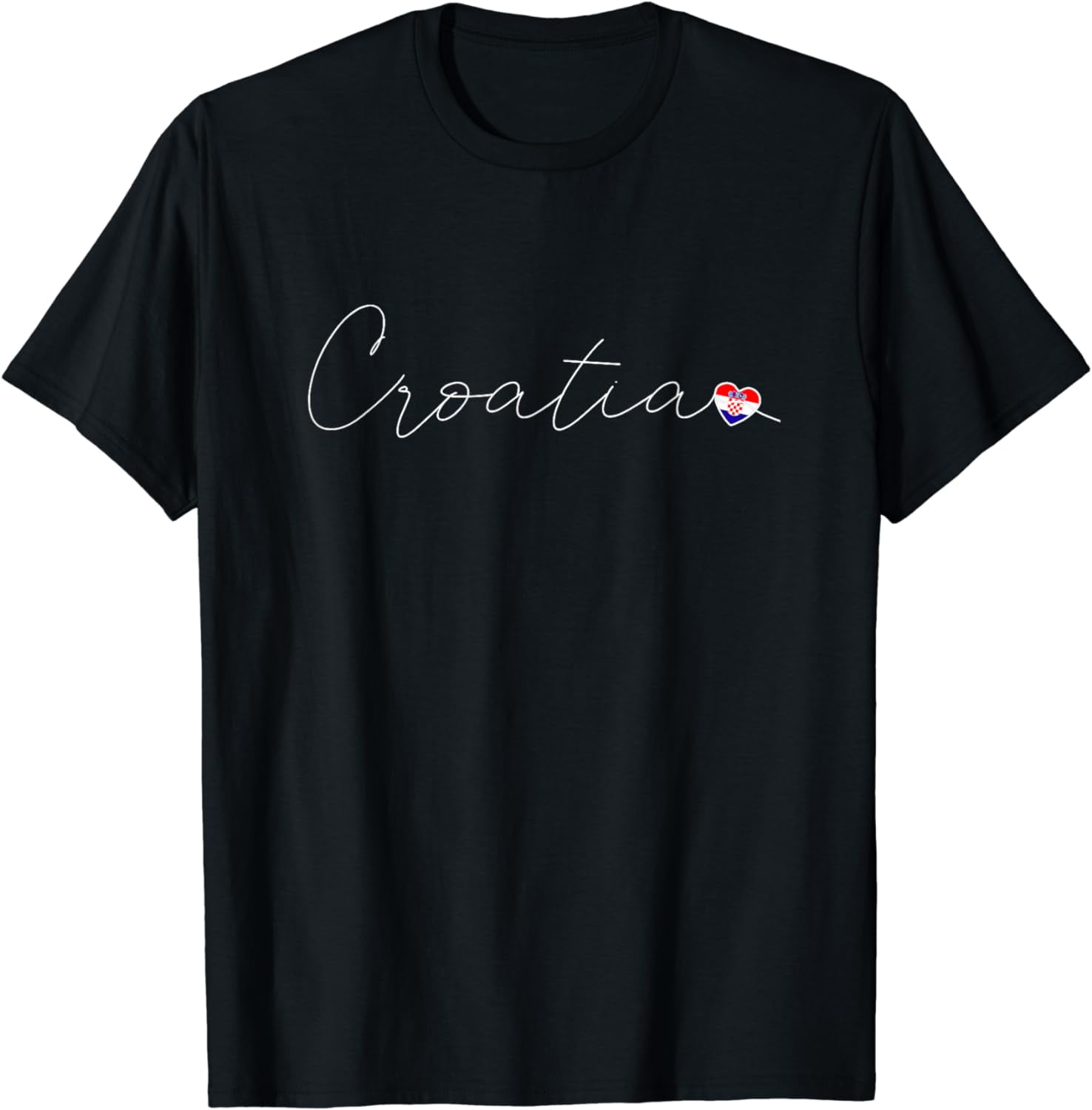 Hrvatska Simple Love Croatian Flag Heart on, Croatia T-Shirt mens t ...