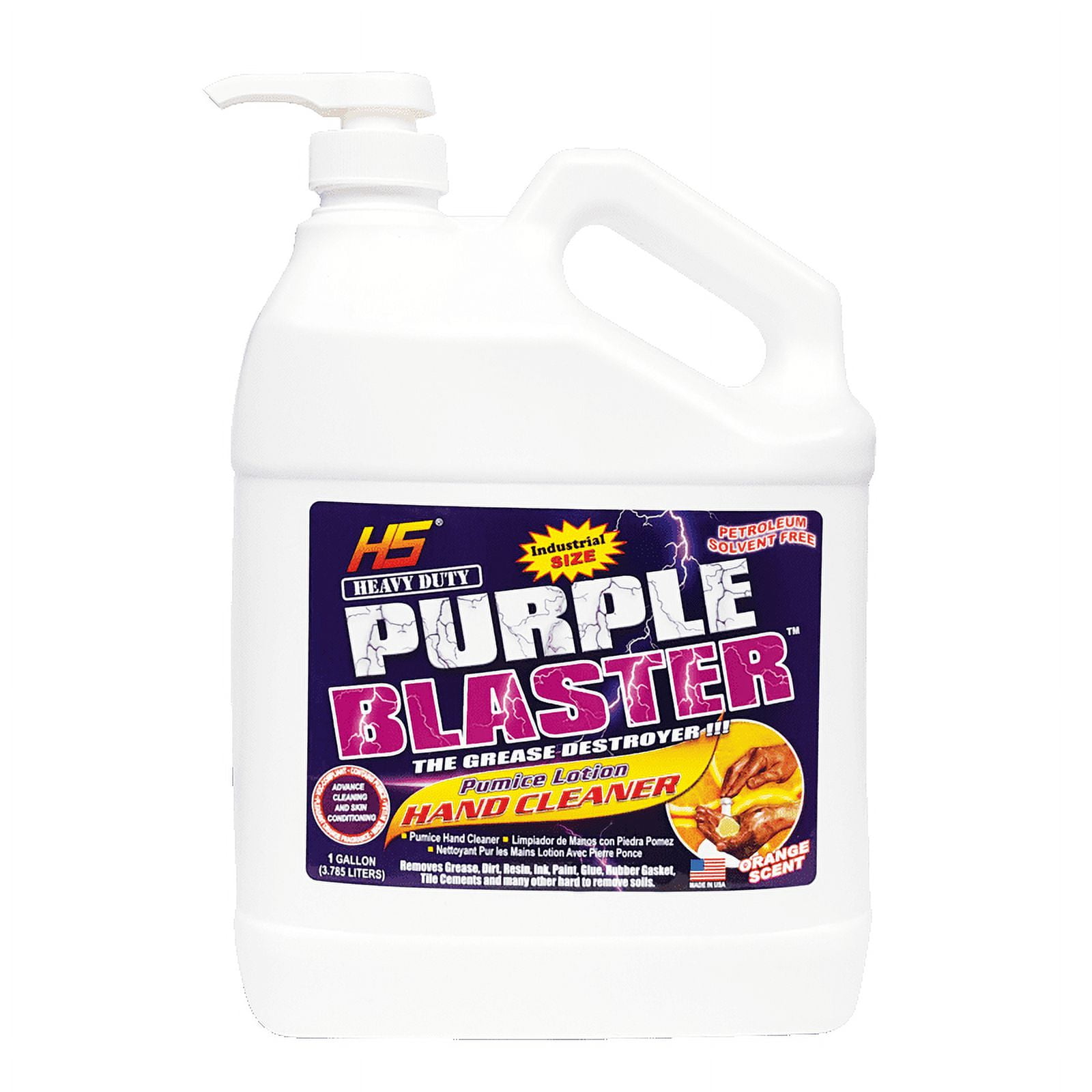 Hs Purple Blaster 29.218 Fresh Hand Cleaner Pumice Lotion Oil Heavy ...