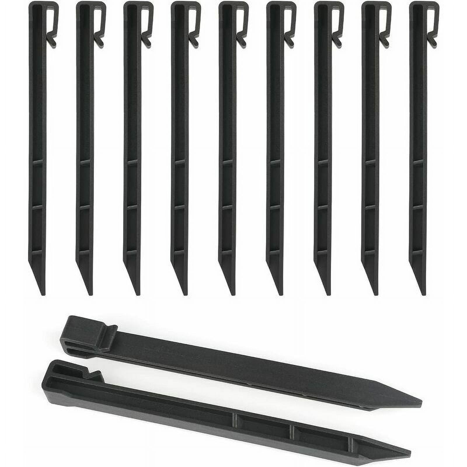 Hsankro 12 PCS 24.5cm Heavy Duty Plastic Stakes - Landscaping & Garden ...