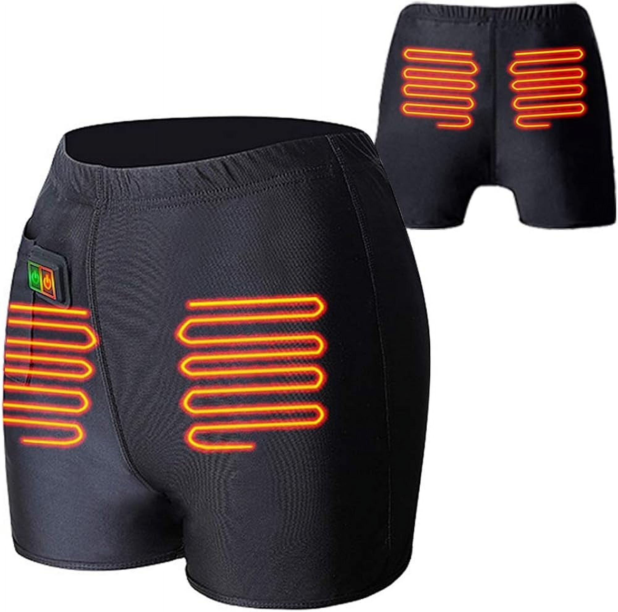 Hsankro Heated Underwear Pants, Unisex, Battery-Heated Boxer Briefs ...