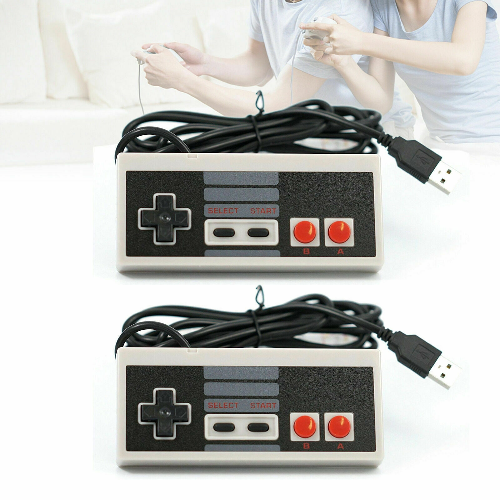 Hsankro NES Controllers, 2-Unit Set, Retro Gaming Experience, Directly ...