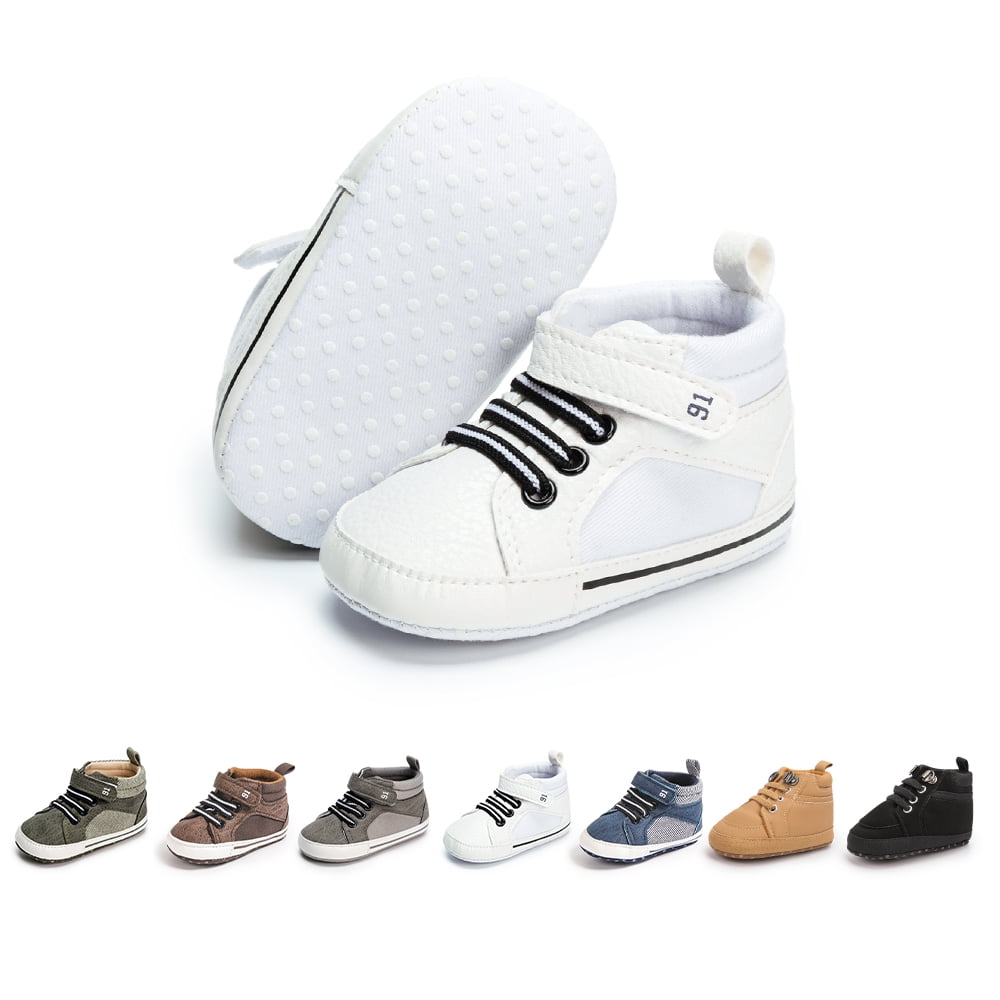 HsdsBebe Newborn Baby Boys Girls High Tops Walking Sneakers, Soft Anti ...