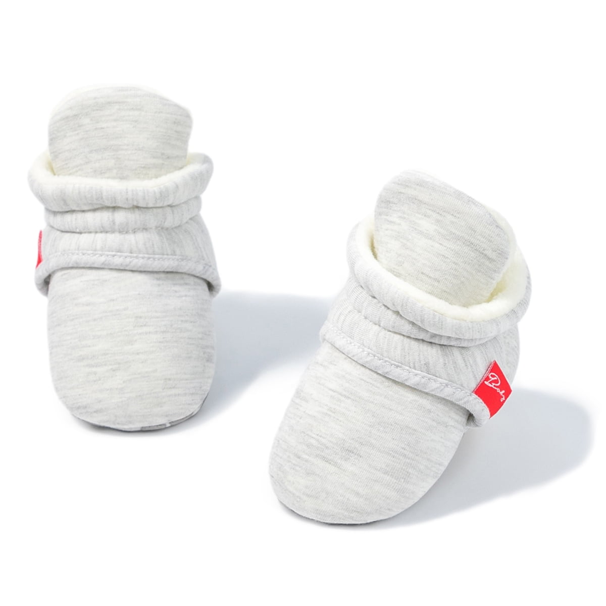 HsdsBebe Velcro Crib Booties, Non-Slip Cotton Boots for Baby Boys ...