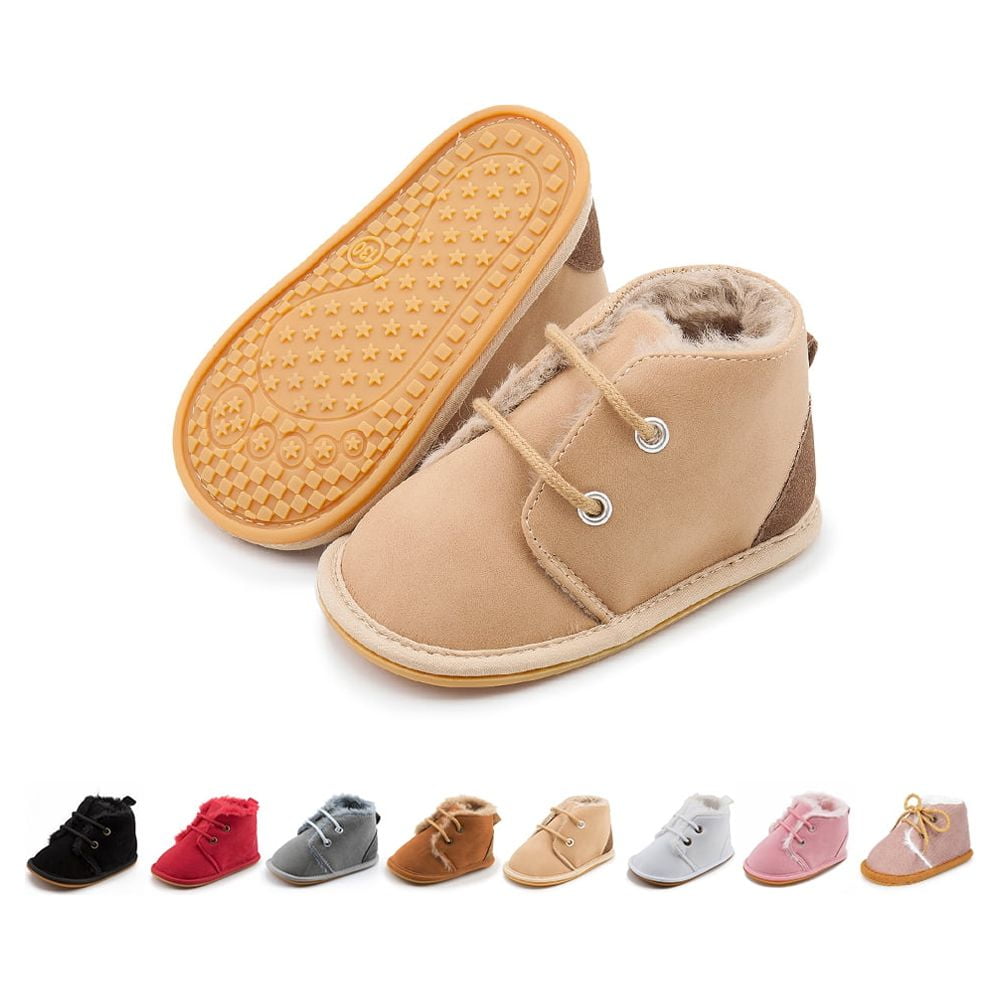 HsdsBebe Cozy Fleece Booties for Toddlers, Baby Boys & Girls High-Top ...