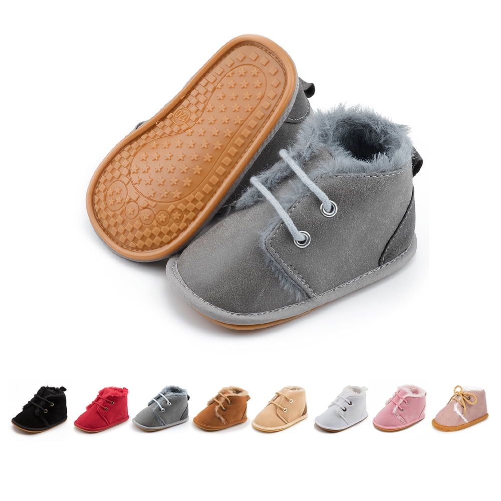 HsdsBebe Unisex Baby Cozy Fleece Boots, High-Top Ankle Booties, Winter ...