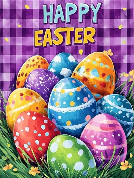 HsdsBebe Easter DIY Diamond Art Painting Kit, Decorated Eggs Art Craft ...