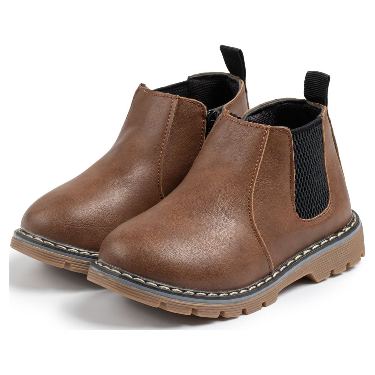 HsdsBebe Toddler Boys Girls Waterproof Chelsea Snow Boots, PU Leather ...