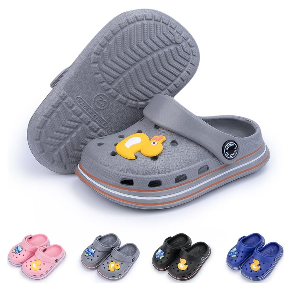 HsdsBebe Toddler Boys Girls Garden Clogs Cartoon Slides Shoes Slip On ...