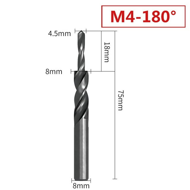 Hss Counterbore Spiral Step Drill Bit 90/180 Degree For Metal Drilling ...