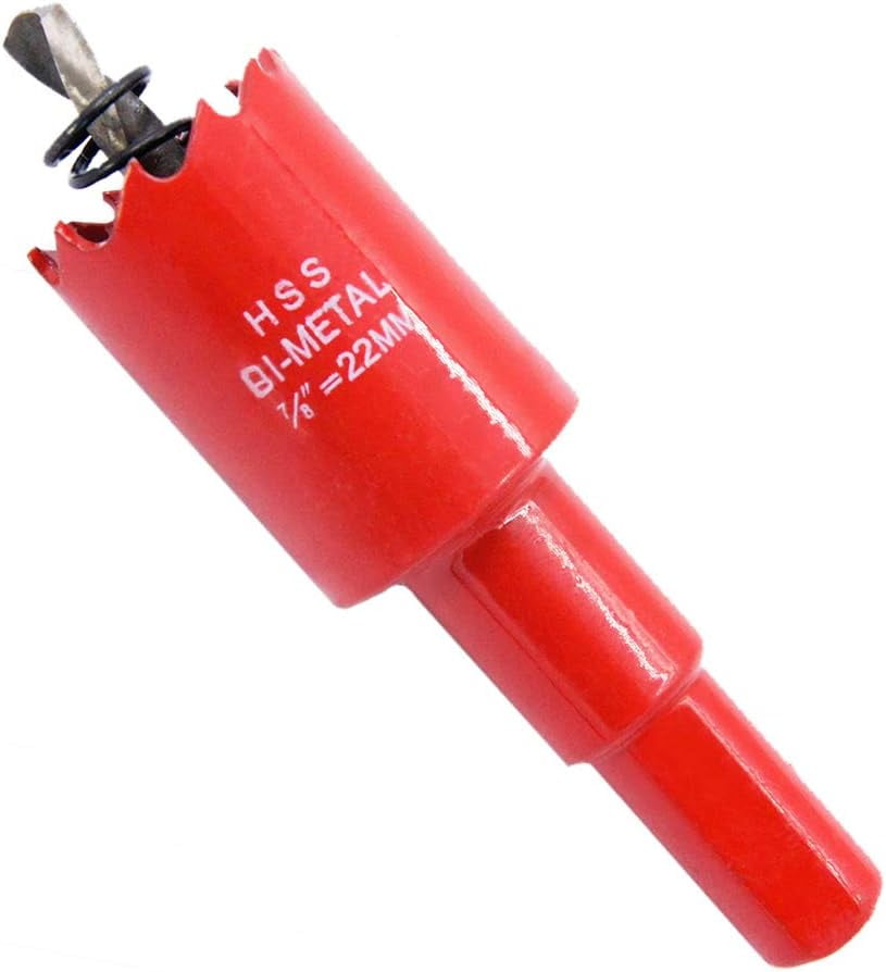 Hss Hole Saw With Mandrel For Wood And Metal 22 Mm-- - Walmart.com