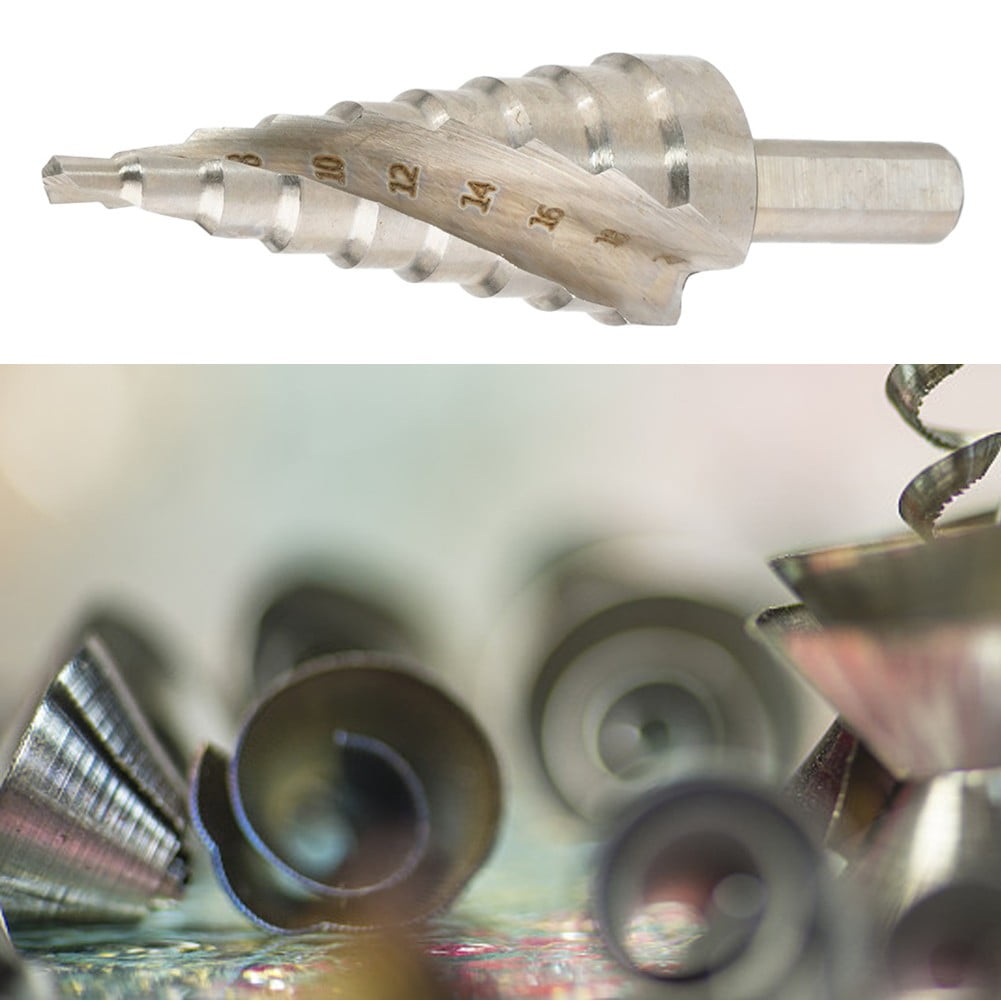 Hss Spiral Groove Step Drill Bit For Stainless Steel Cutting 4-12/20 ...