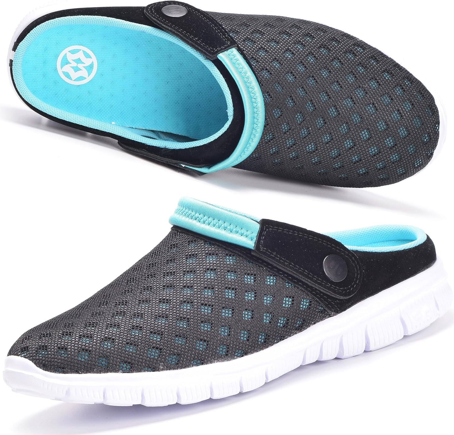 Hsyooes Mens Womens Mules & Clogs Garden Shoes Summer Breathable Mesh ...