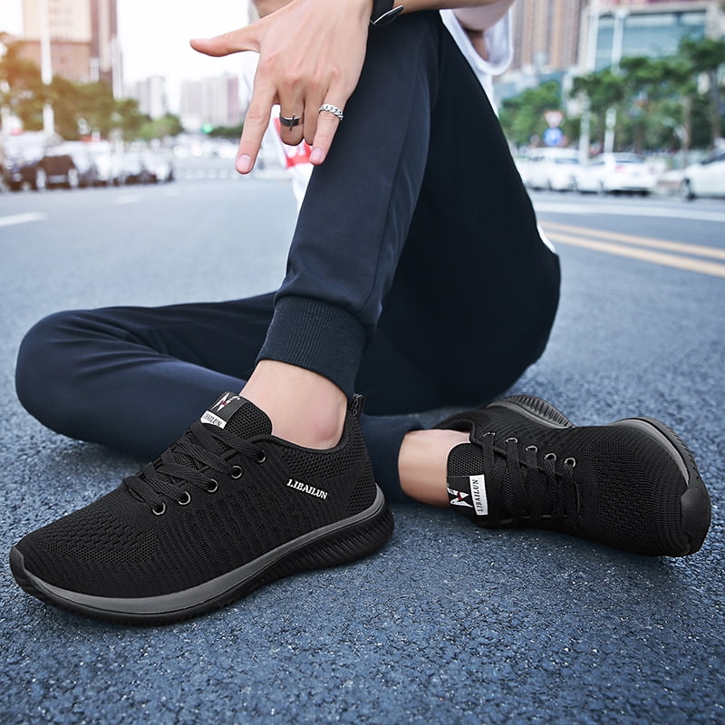 Htcenly Men's Breathable Mesh Fashion Sneakers, Lightweight Athletic ...