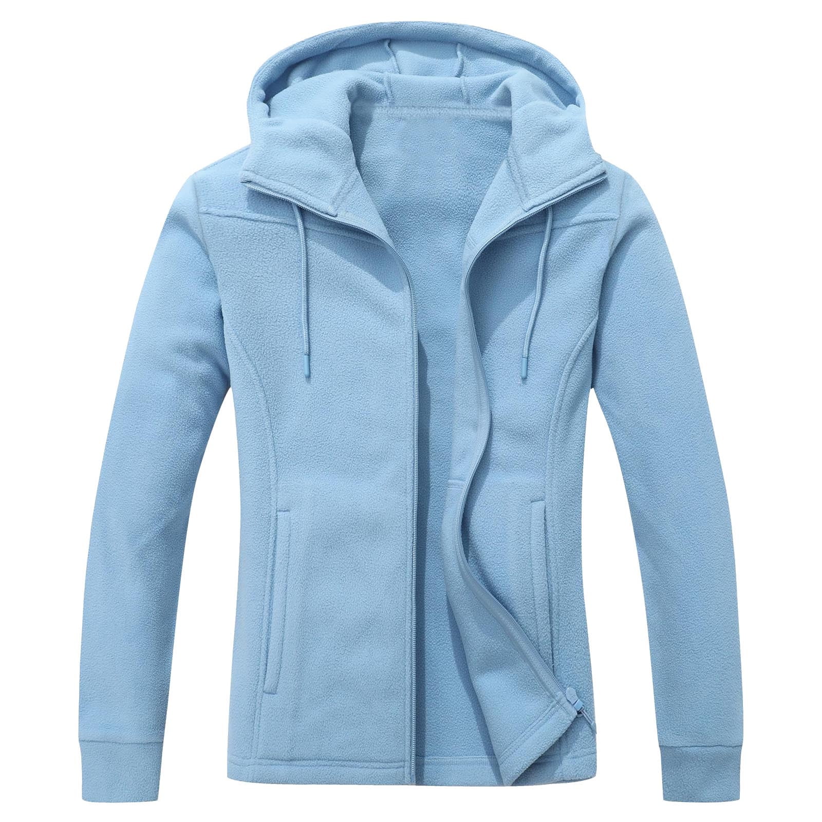 Htigea Clearance Womens Lightweight Full Zip Soft Polar Fleece Jacket ...