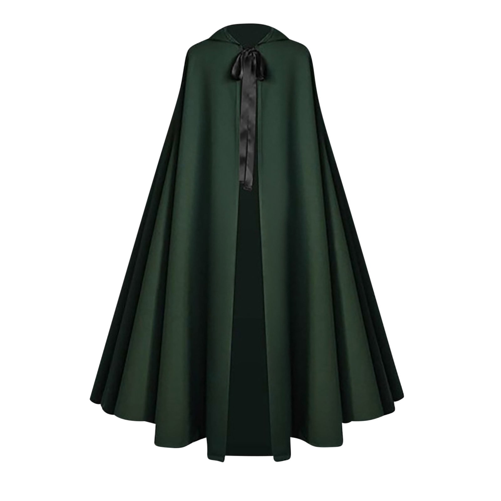 Htigea Gothic Steampunk Cloak for Women Medieval Renaissance Hooded ...