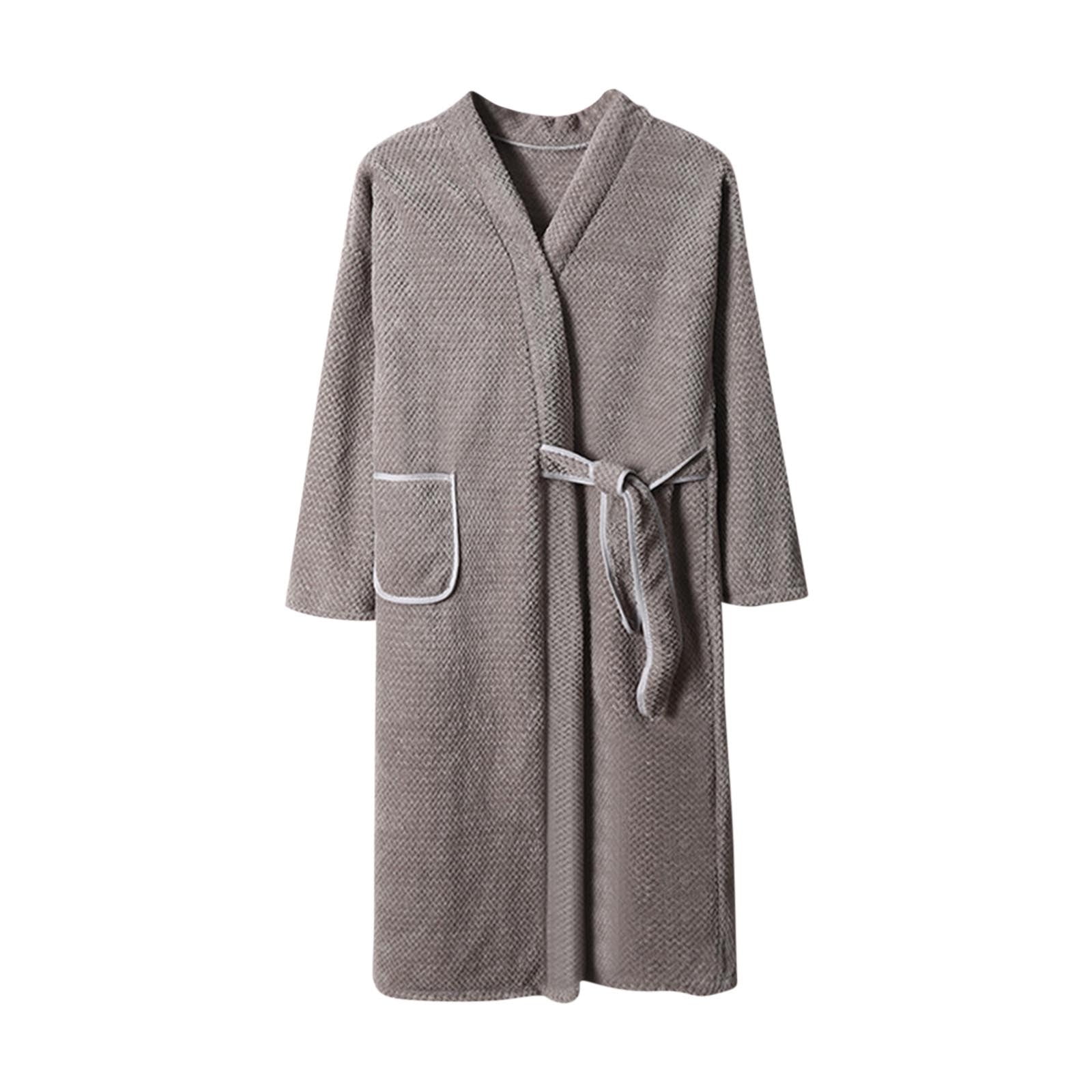 Htigea Women's Lace Up Bathrobe Fleece Quick Dry Spa Robe Soft Comfy ...
