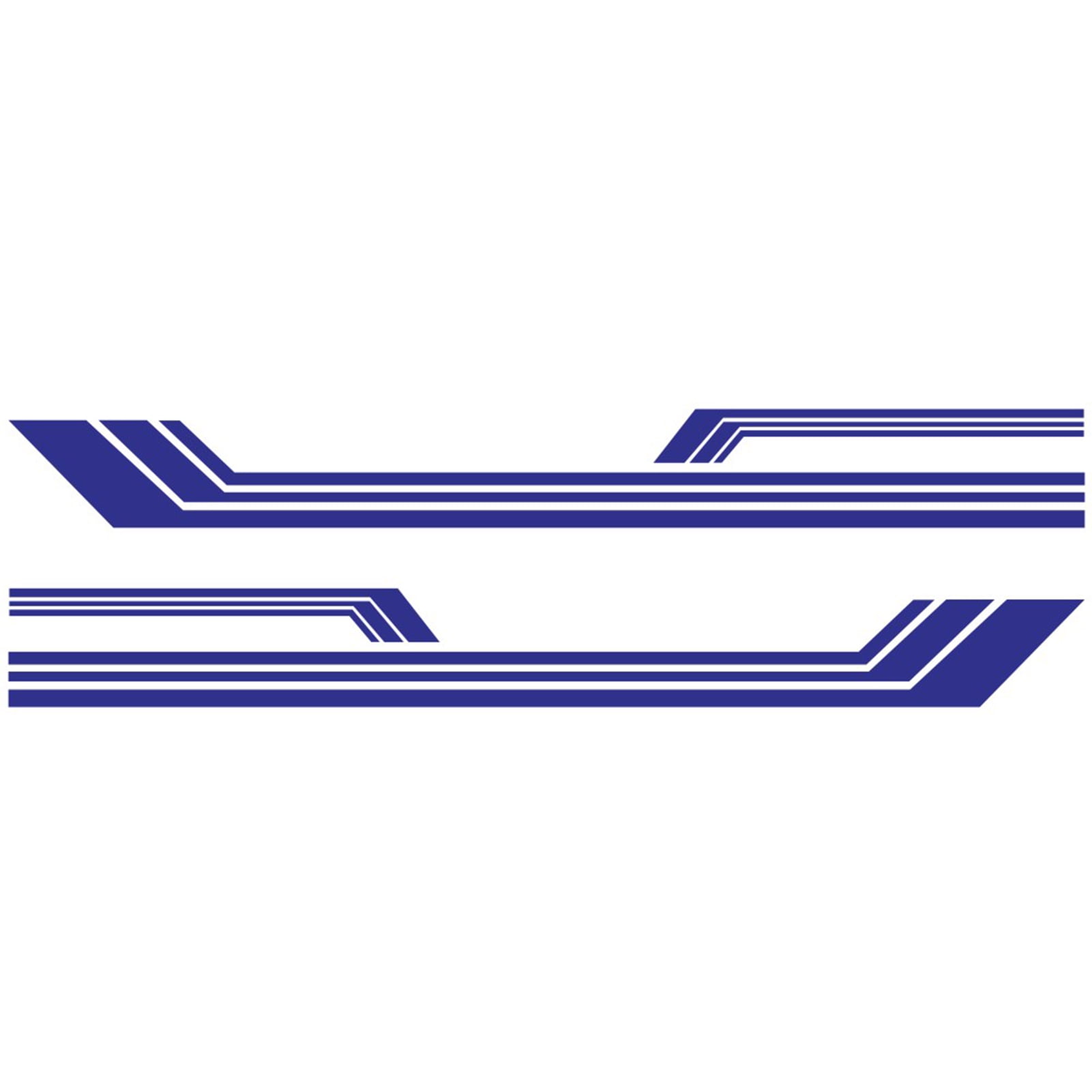 Htovila 2 Pcs Universal Side Sticker Long Stripe Auto Body Racing ...