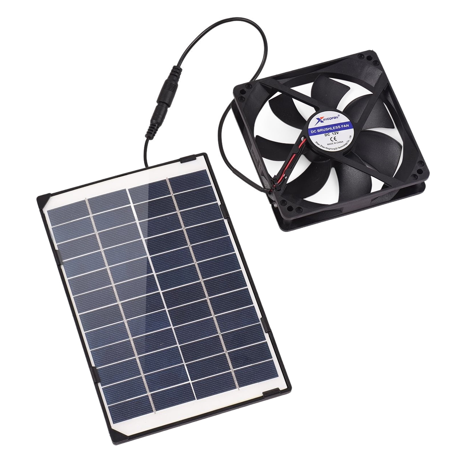 Htovila Ventilator fan,6W 12V Solar Fan Small Pet Solar Powered Fan ...