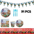 Htrade Roblox Birthday Party Decoration Set - Includes Banners, Plates ...