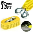 Htwon 13FT 11000LB Recovery Heavy Duty Tow Rope Strap with Hooks For ...