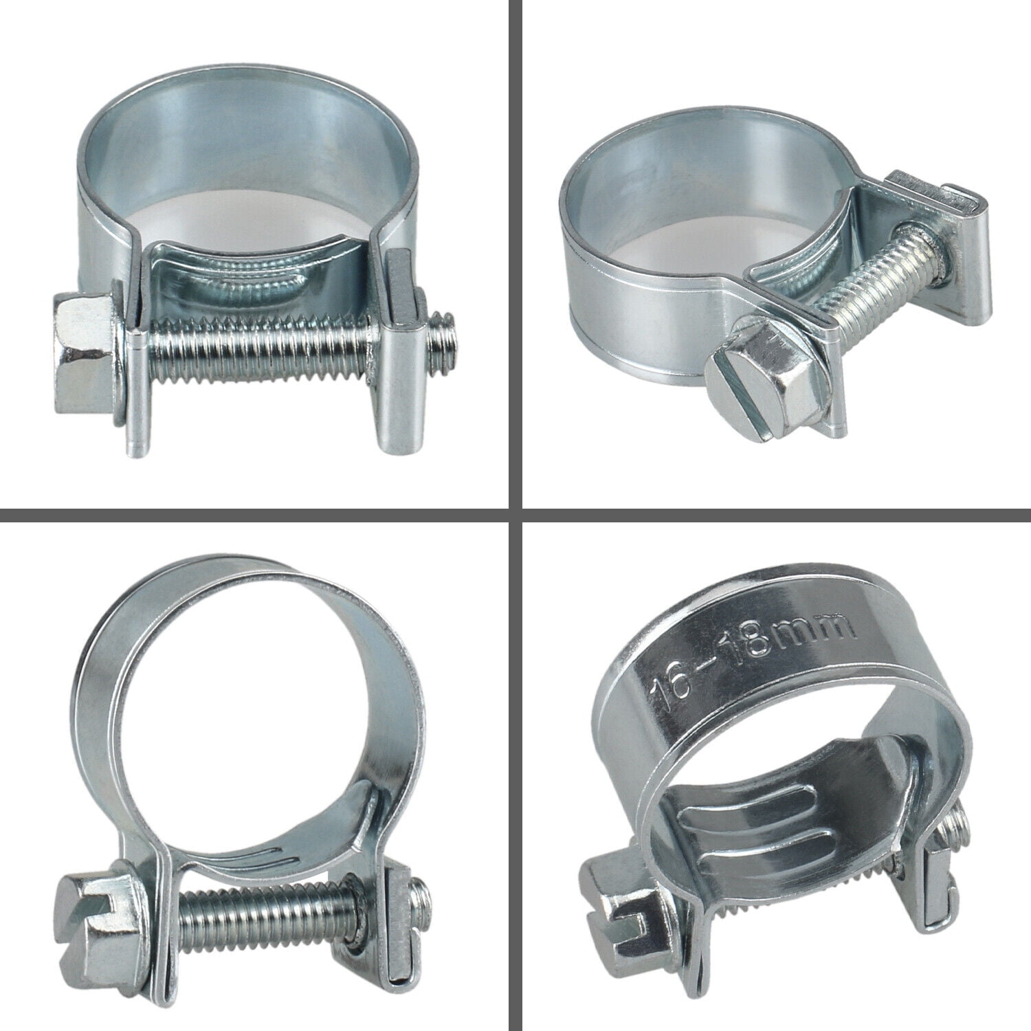 Htwon 50pc 1/4" 5/16" 3/8" Fuel Injection Gas Line Hose Clamps Clip ...