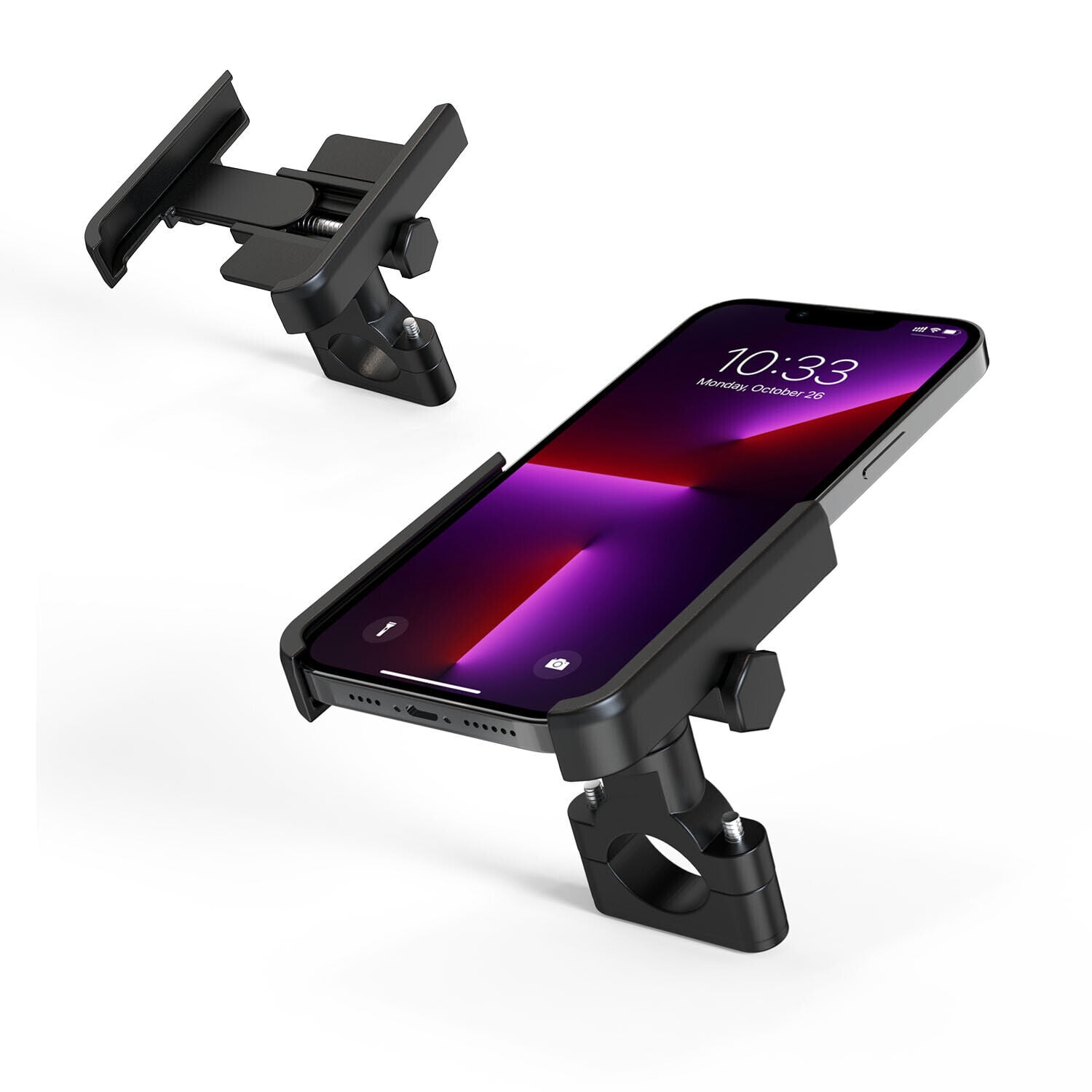 Htwon Aluminum Motorcycle Bike Stand Bicycle Holder Mount Handlebar For ...