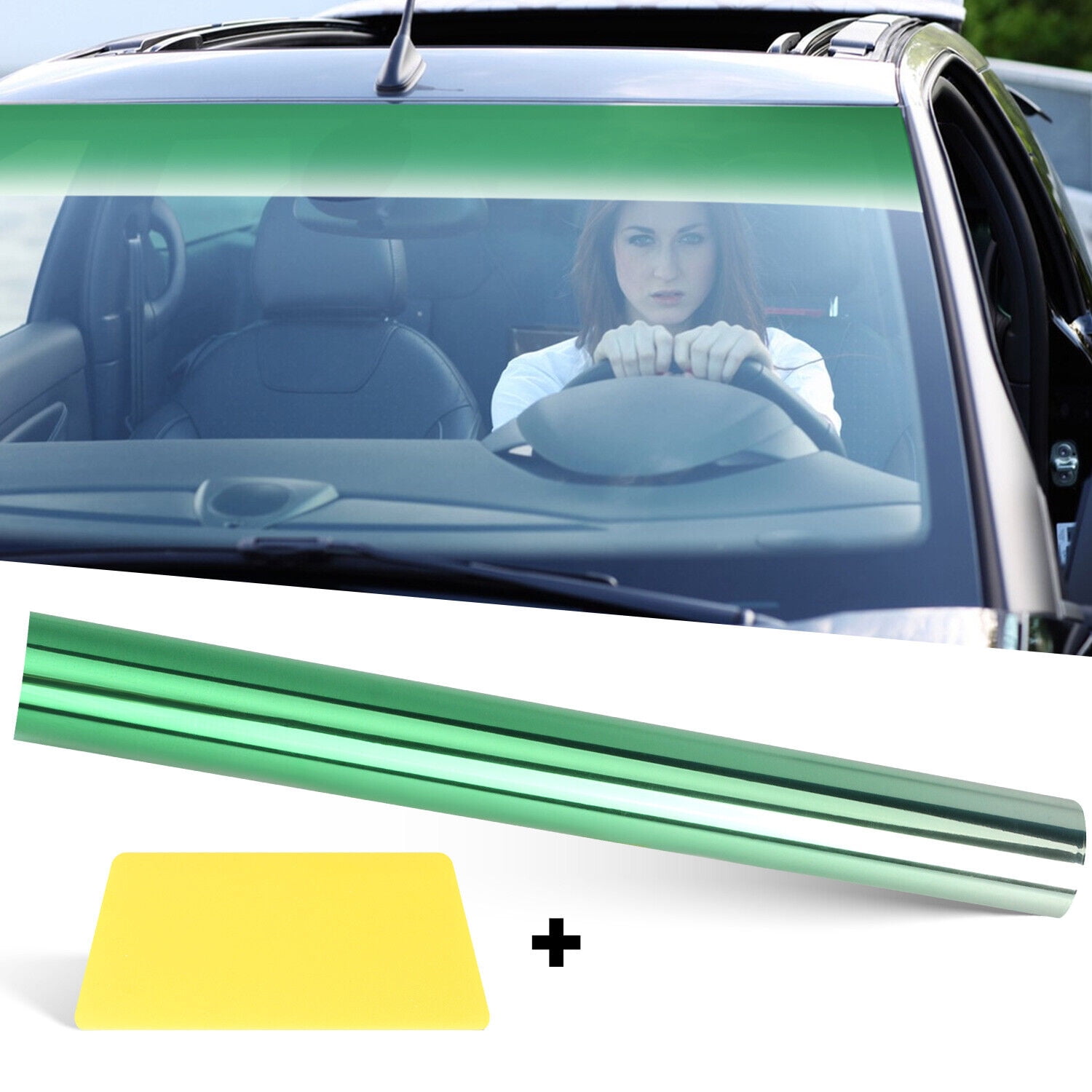 Htwon Car Window Tint Windshield Sun visor Vinyl Decal Gradual Strip ...