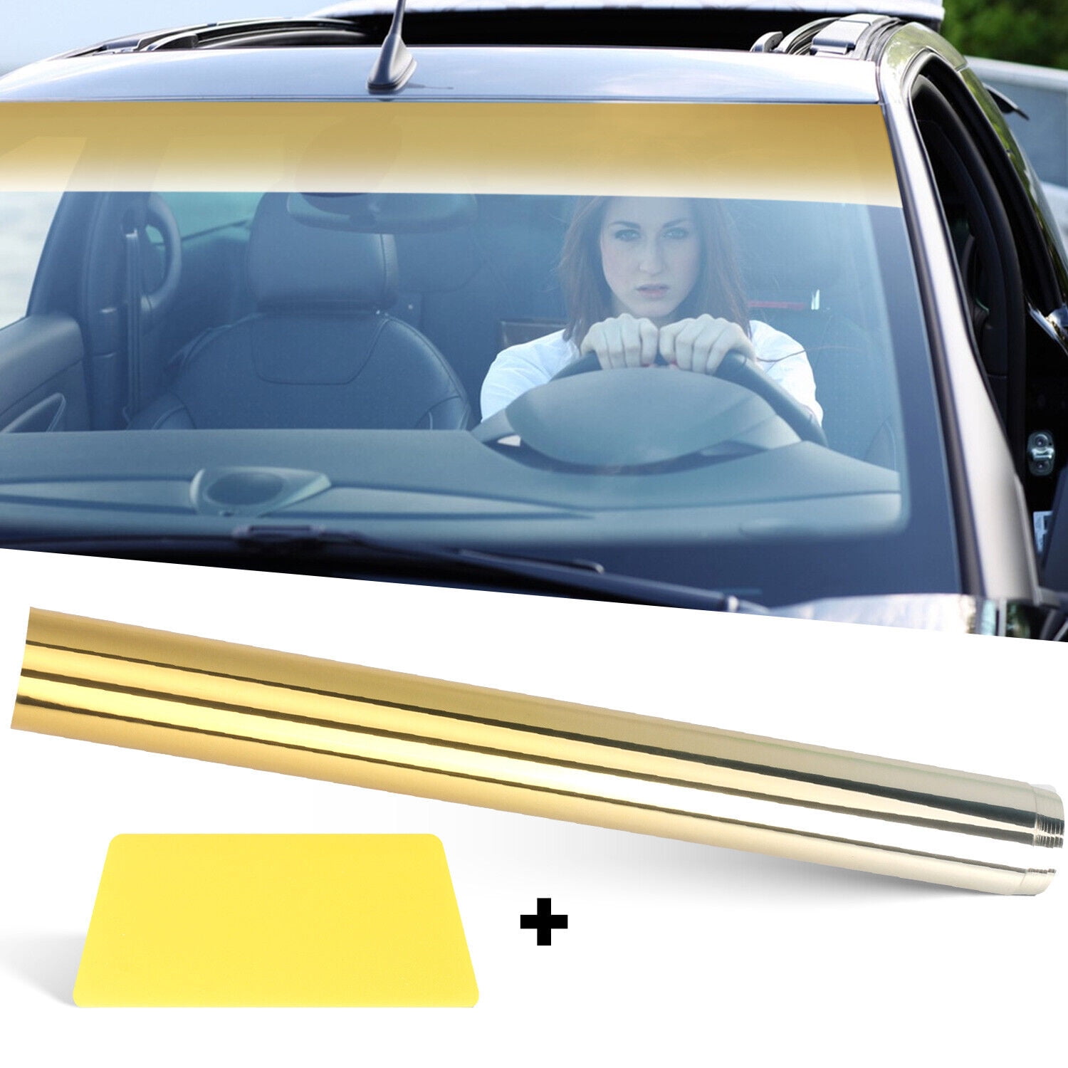 Htwon Car Windshield Tint Film Insulation Solar Sun Visor Strip Decal ...