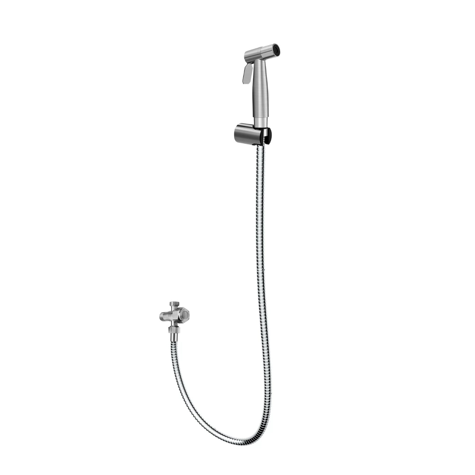 Htwon Stainless Steel Toilet Bidet Sprayer Kit with Hose, Silver ...