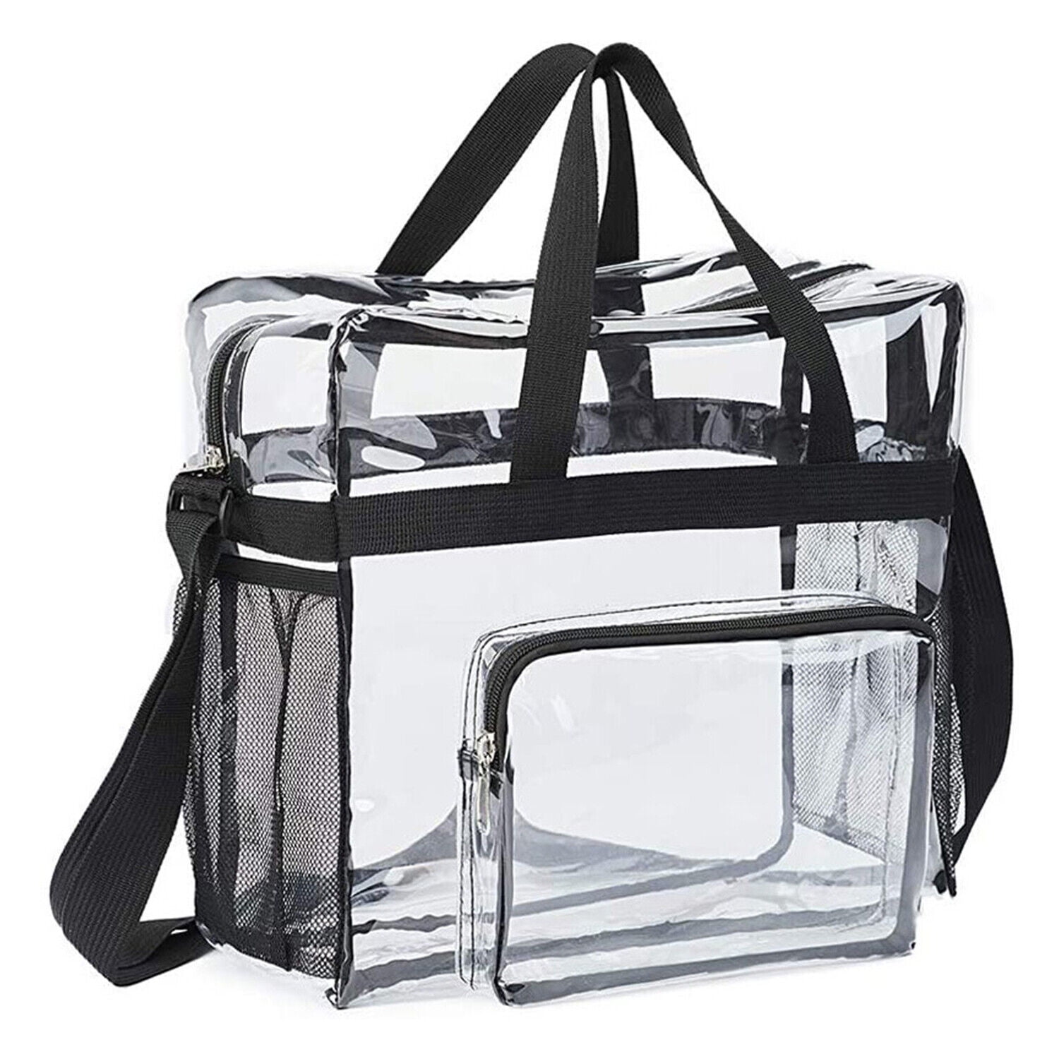 Htwon Heavy Duty Clear Transparent Backpack See Through Book-Bag Clear ...
