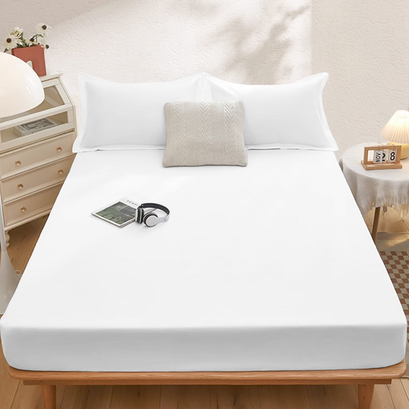 Htwon Mattress Protector Waterproof Bed Cover Premium for Bed Full ...