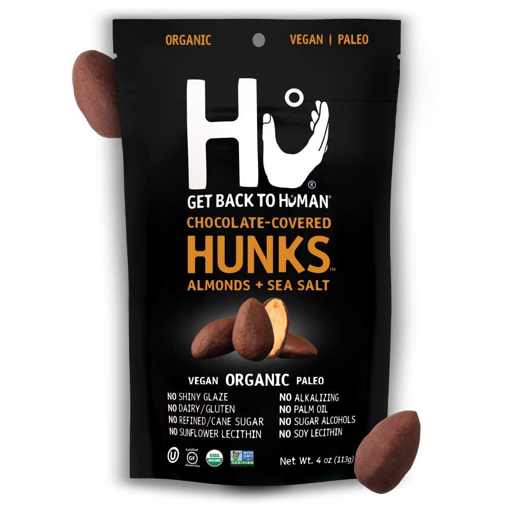 Hu Chocolate Covered Hunks Almonds With Sea Salt Dark Chocolate 4 Oz ...